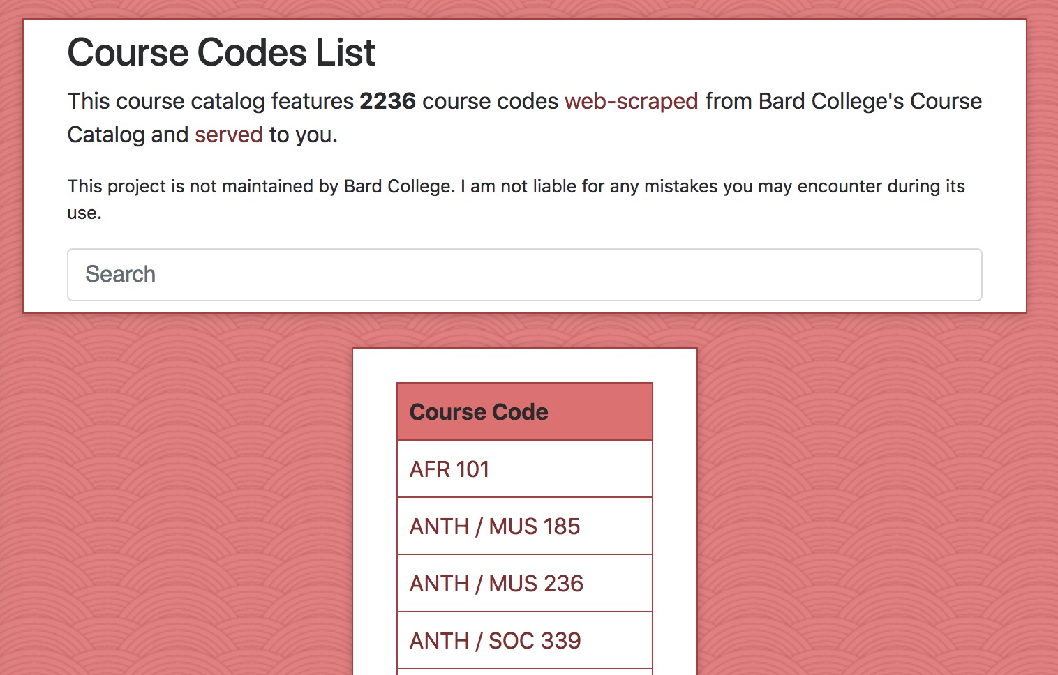 Redesigned Course Catalog Project The Server Segal gould Redesigned Course Catalog Project The Server Segal gould